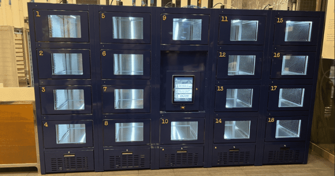 Paris Baguette Lockers - Panasonic Smart Food Lockers