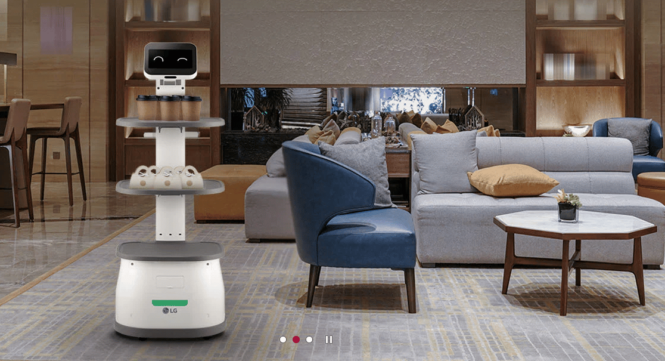 Robotic Server LG ServeBot for Restaurants & Hospitality